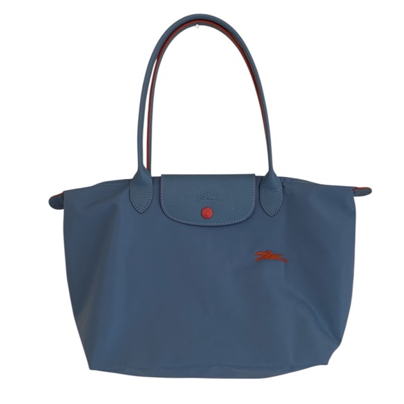 Longchamp | Bags | Longchamp Le Pliage Light Blue Tote Bag Nylon ...
